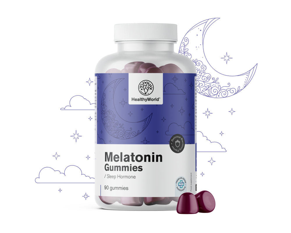 Мелатонин 1 мг, 90 гумени бонбона - HealthyWorld.bg